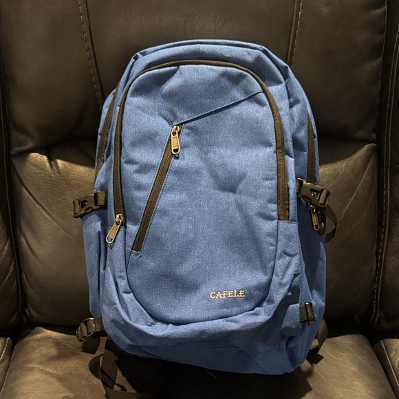 Bags | Cafele Blue Gamer Laptop Multimedia Backpack With Built In Usb ...